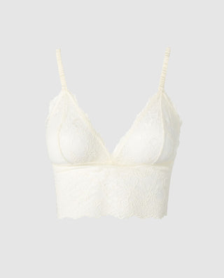 Lace Bralette Top Off White • Soft Bra • Understatement Underwear