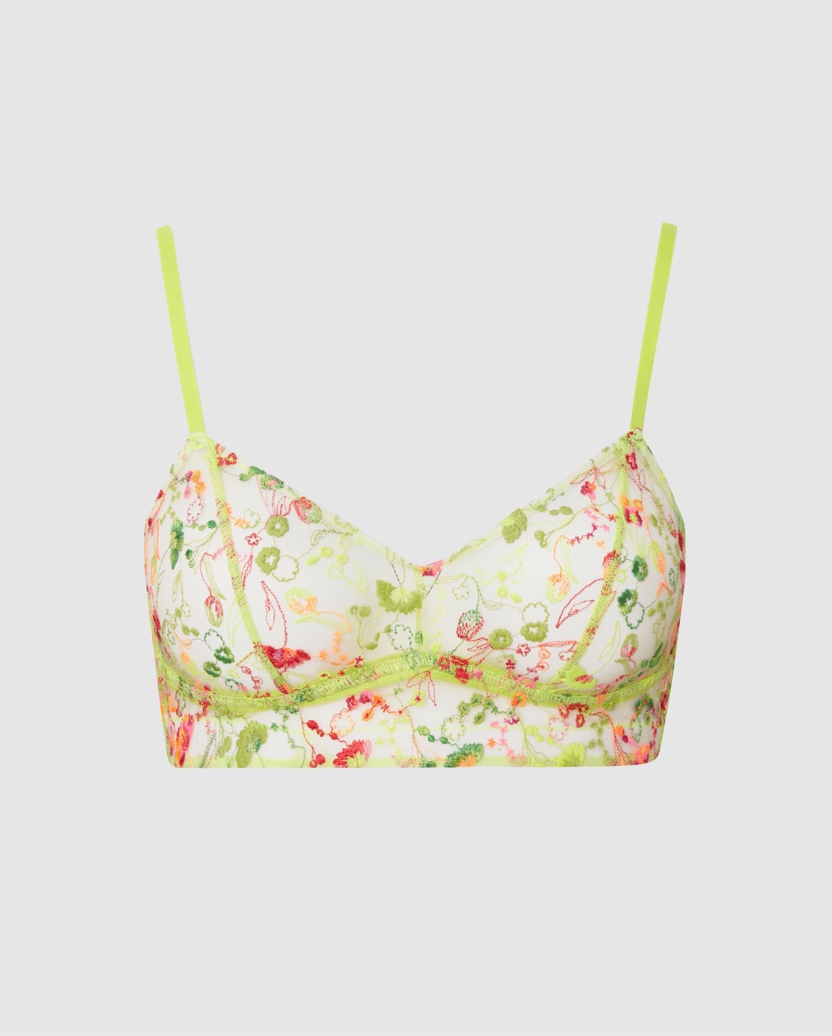 Mesh Balconette Neon Yellow | Understatement