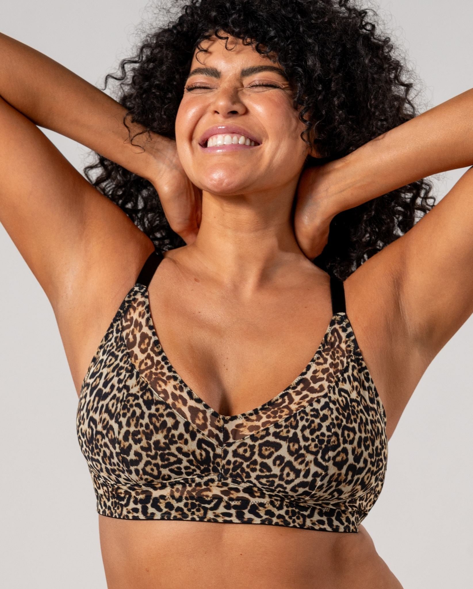 Mesh Support Bra Leopard | Understatement