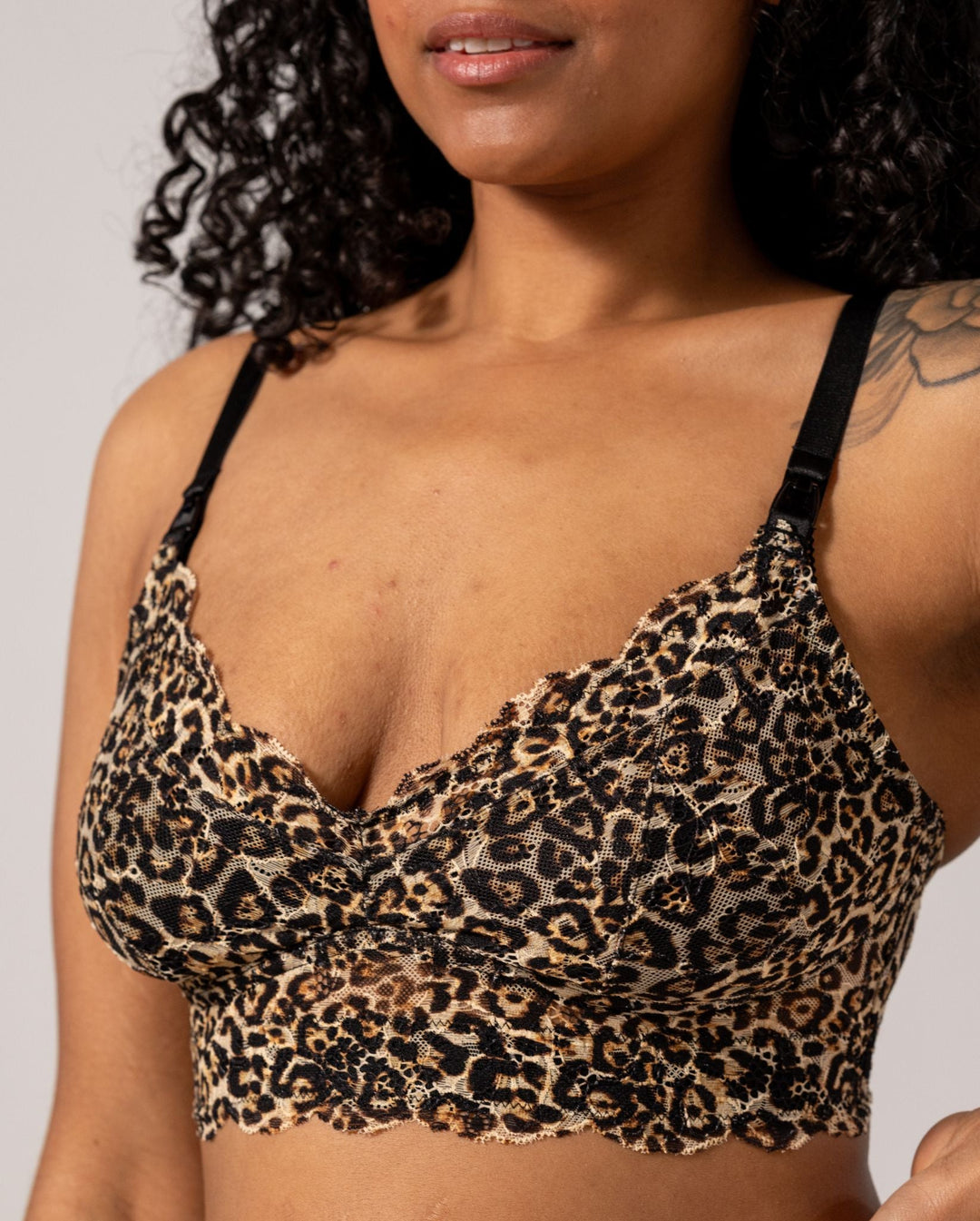 Lace Nursing Bralette Leopard • Bralette • Understatement Underwear