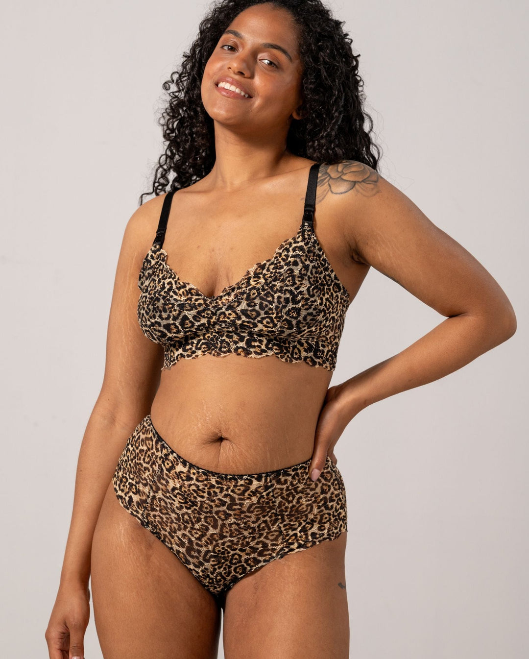 Lace Nursing Bralette Leopard • Bralette • Understatement Underwear