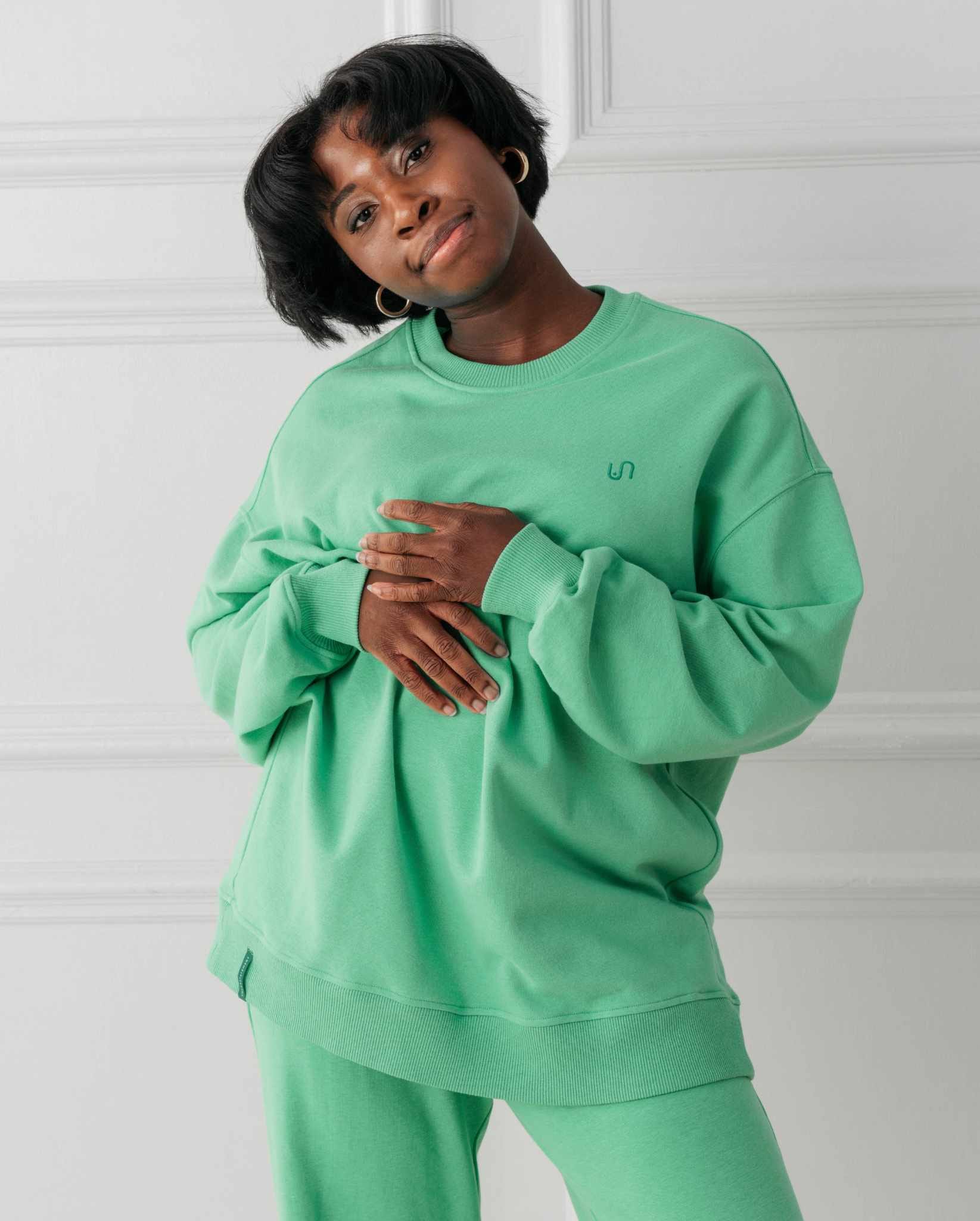 Crew Neck Sweat Green | Understatement